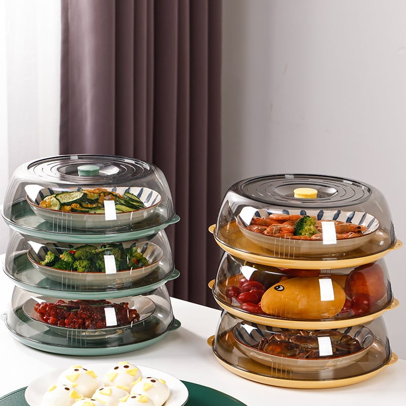 1pc Stackable Warmer Food Cover And Transparent Food Insulation 保温菜罩 ...