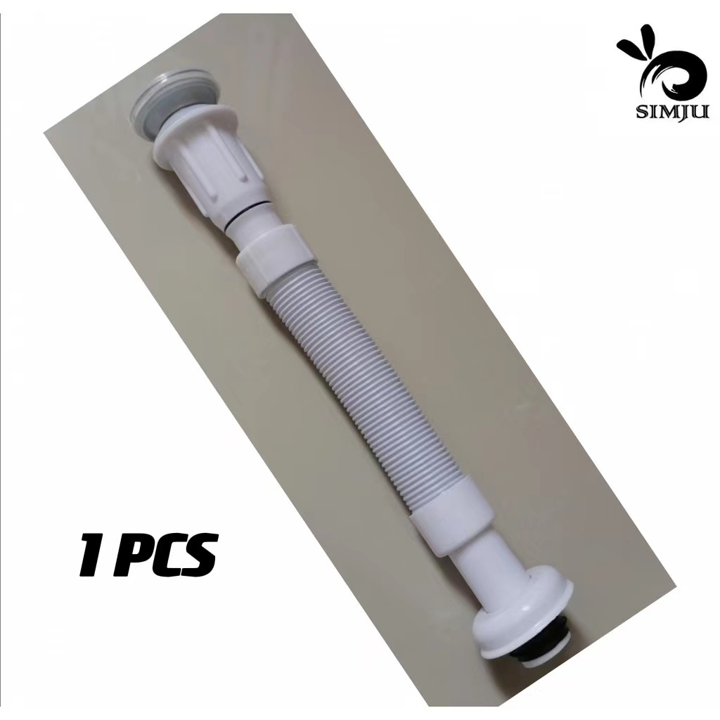 Basin Sink Waste Drainer 32mm (1-1/4") Flexible Hose Drain Pipe Waste ...