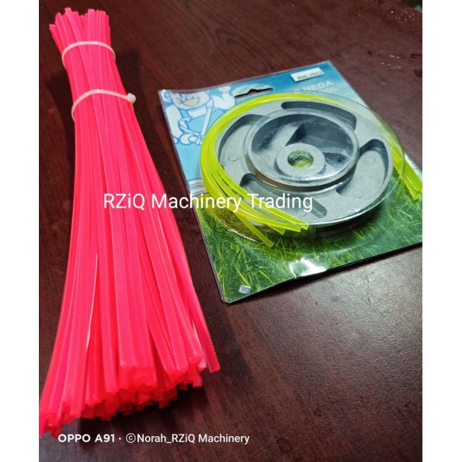 Aluminium Set tali mesin rumput 3.5mm (200gram) & piring tapak tali ...