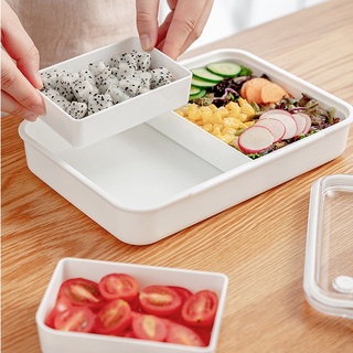 Locaupin BPA FREE Salad Food Container Box with Removable Tray, for ...