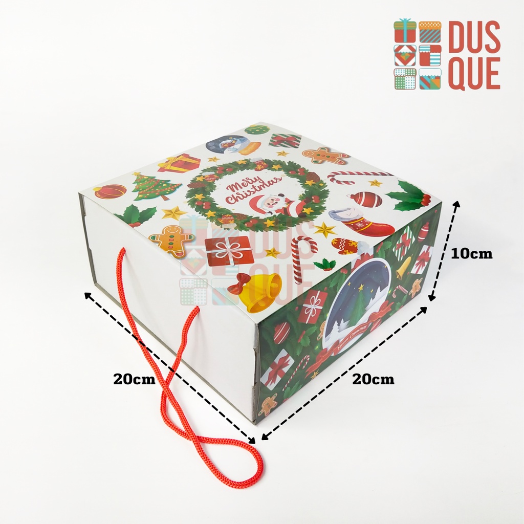 (5 PCS) SANTA CHRISTMAS BOX 20X20X10 / CHRISTMAS DUS 20X20X10 ...