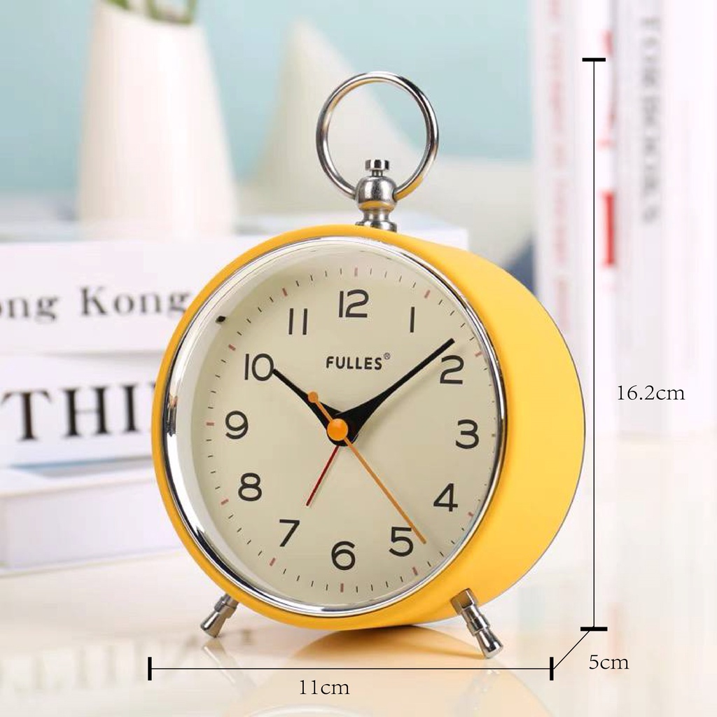 Muji Style Alarm Clock Silent Wall Clock Small Round Table Clock ...