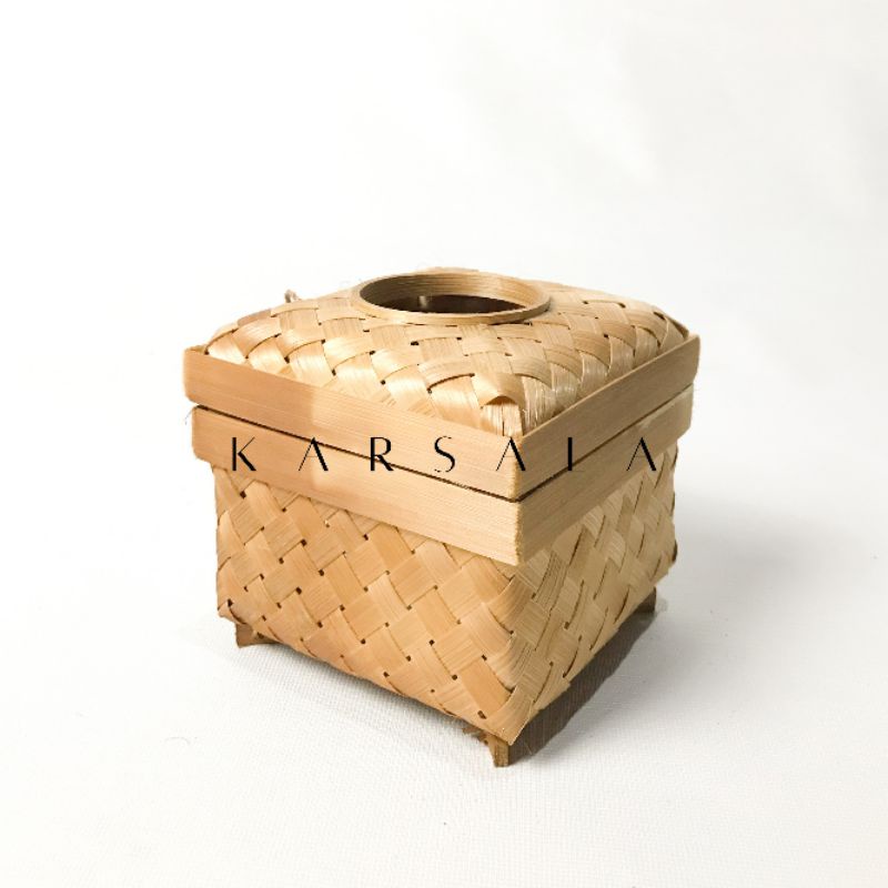 Karsala Bamboo Tissue Box | Woven Bamboo Tissue Holder | Souvenir ...
