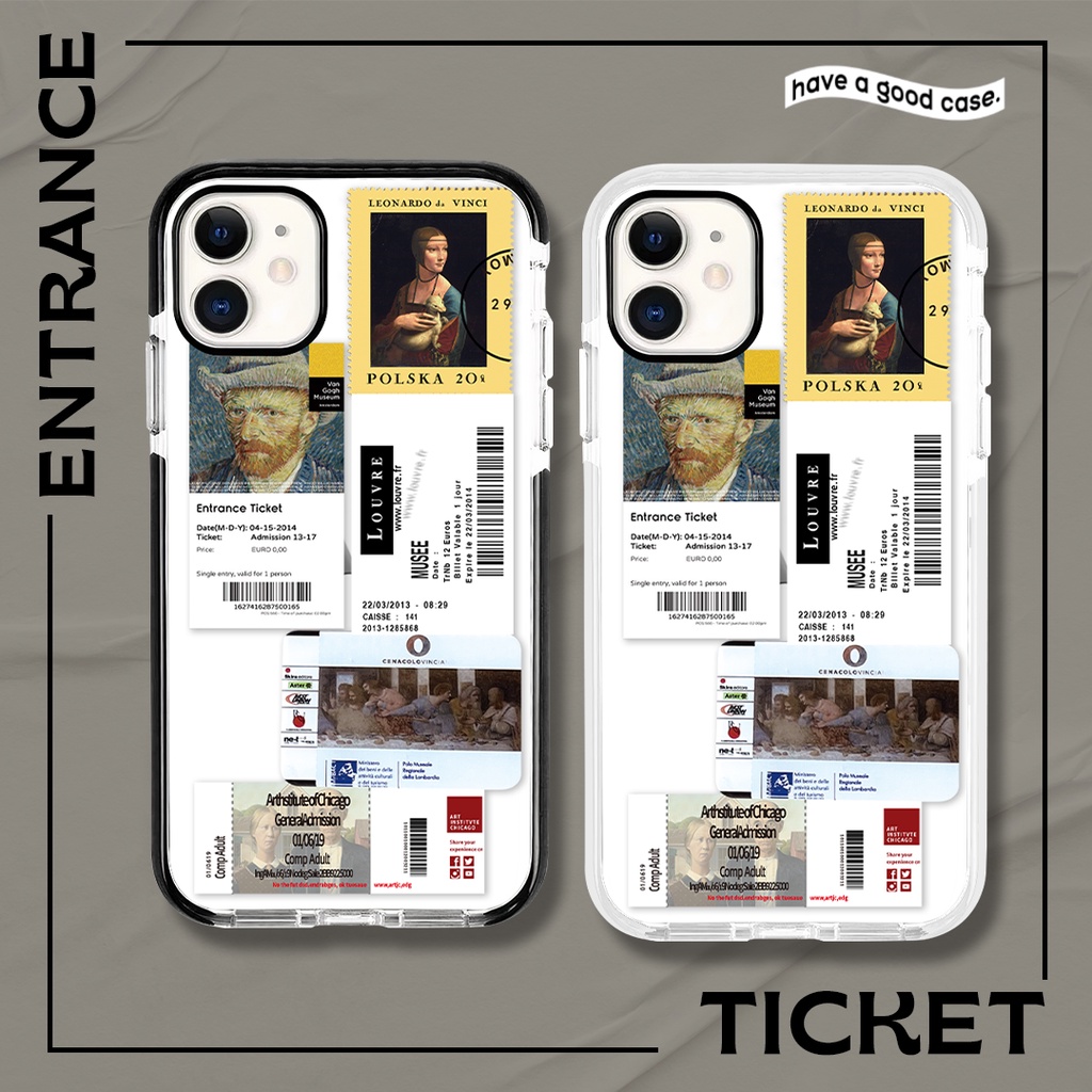 ENTRANCE TICKET DESIGNATED Bumper Casing Phone Case 13 until 15 PRO MAX ...