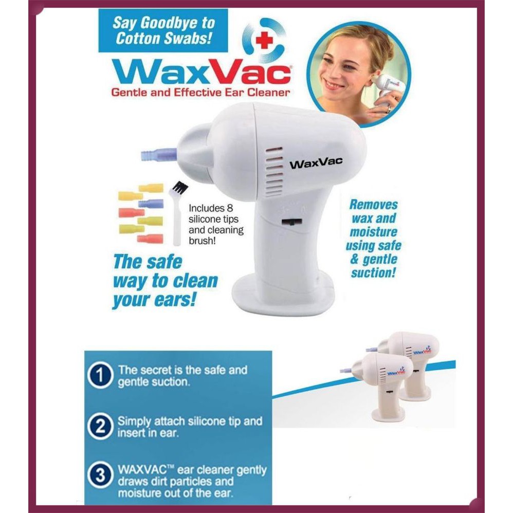 💥WAXVAC💥 EAR CLEANER WAX REMOVER AS SEEN ON TV | Shopee Malaysia