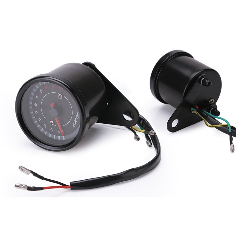 MOTORCYCLE RPM METER 12V TACHOMETER METER LED BACKLIGHT 13K RPM SHIFT ...