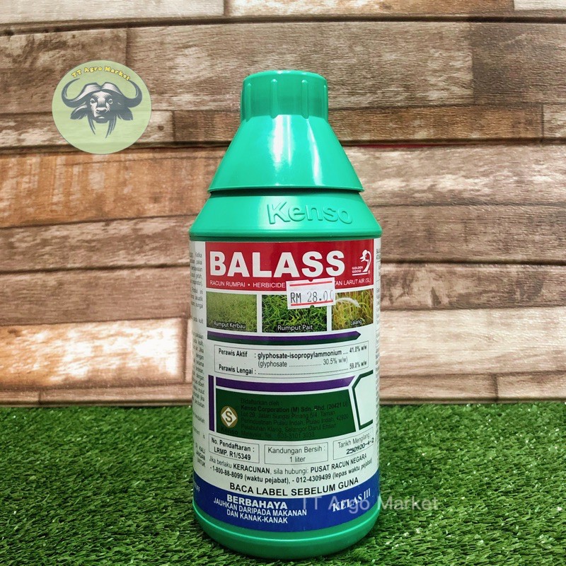 Balass 1L 41% Racun Rumput/ Herbicide/ 除草剂（杀草药水）(Racun Serap) | Shopee ...