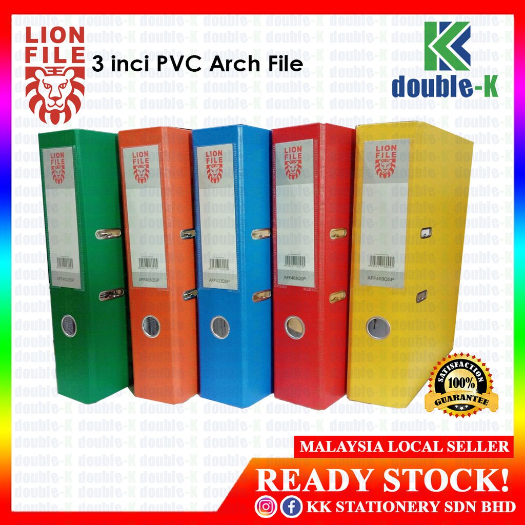 LION 3“ PVC Colour Arch File RM7.20/each | Shopee Malaysia