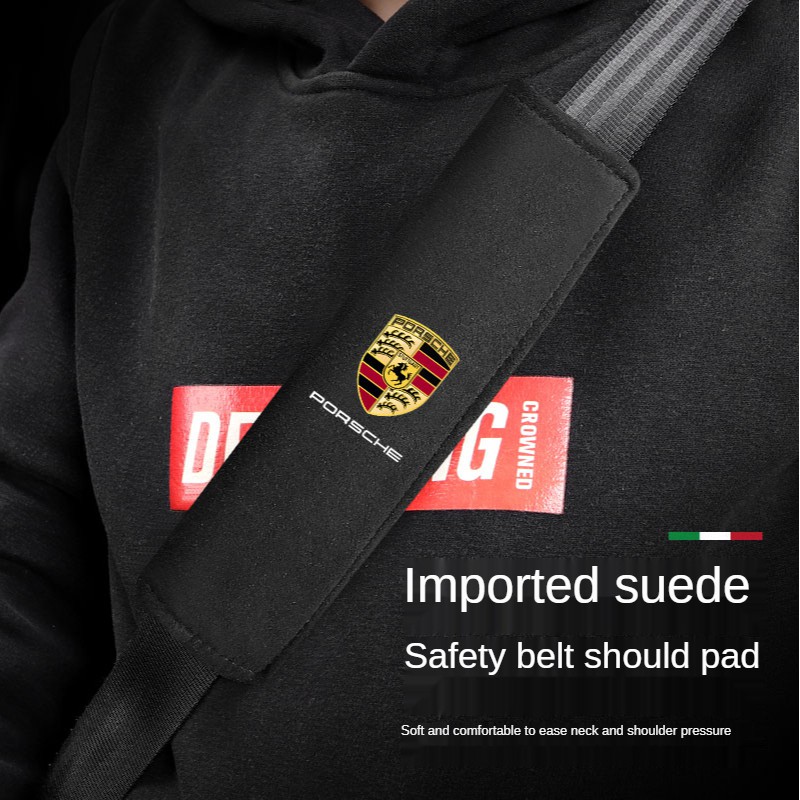 Porsche Suede Seat Belt Shoulder Cover Suitable for Panamera/Macan ...