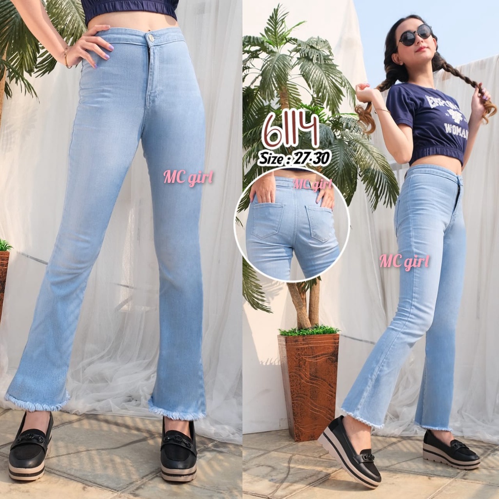 (Size 27-34) MC girl - Premium Highwaist Jeans/Wide Leg High Waist ...