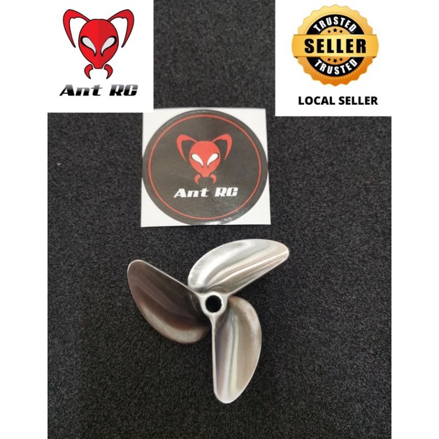 RC Boat Propeller Spoon 3blade Stainless Steel | Shopee Malaysia