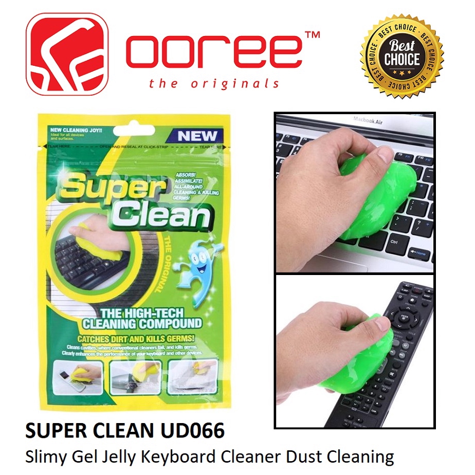SUPER CLEAN COMPOUND UD066 SLIMY GEL JELLY KEYBOARD GERMS CLEANER DUST ...