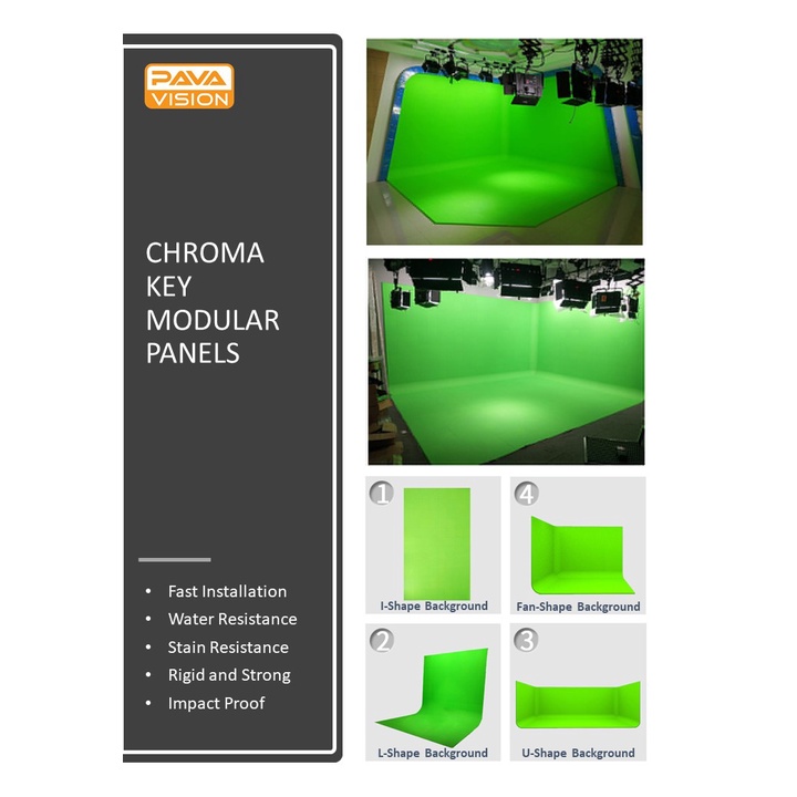 Chroma Key Modular Panels- Studio's concept *Size can be customized ...