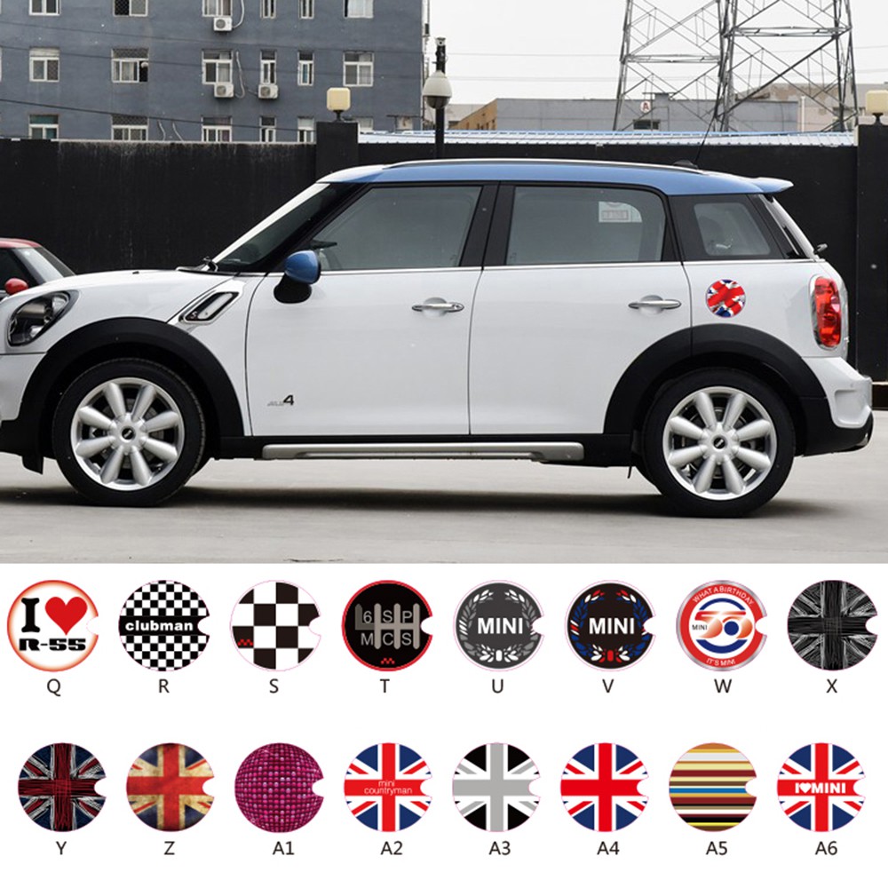 Fuel Gas oil Cap Graphics sticker 18 styles stickers For MINI Cooper ...