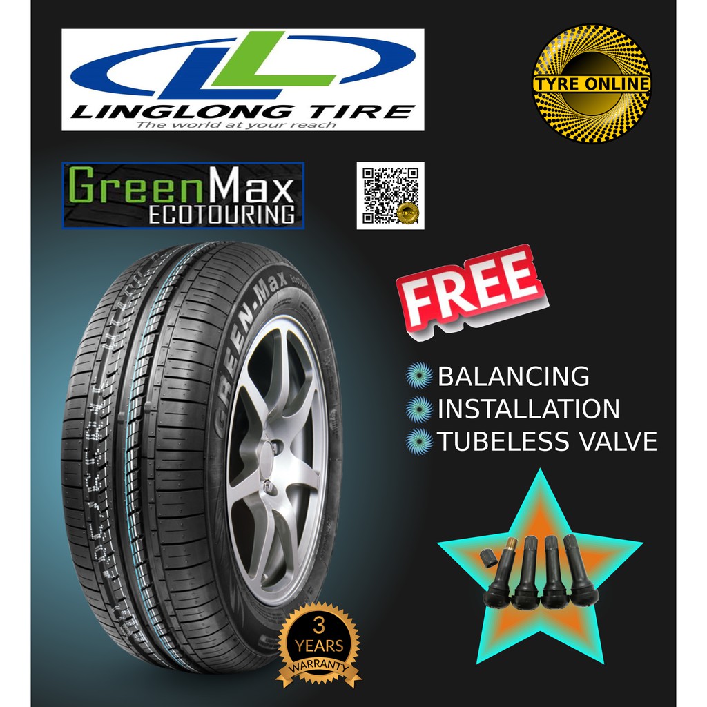 LINGLONG GREEN-MAX ECOTOURING 155/70R12 NEW TYRE TIRE TAYAR BARU RIM 12 VIVA KANCIL ONLINE FREE ...