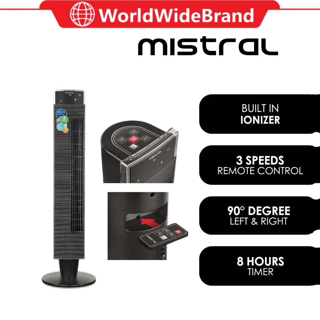 ⭐Best Seller⭐Mistral Tower Fan MFD640R With Remote Control with Air ...