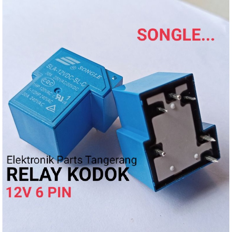 RELAY SONGLE 12V 30A RELAY FROG 6 LEGS RILEY RILEY SONGLE 6PIN RELAY 6 ...