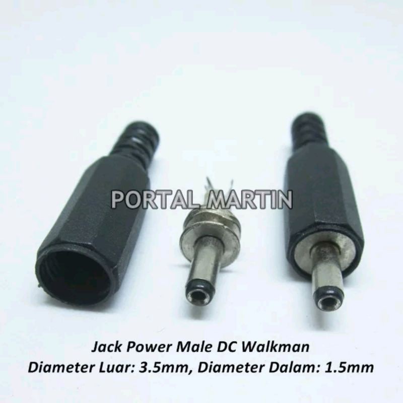 Jack Power DC Male Walkman 3.5mm - DC Connector | Shopee Malaysia