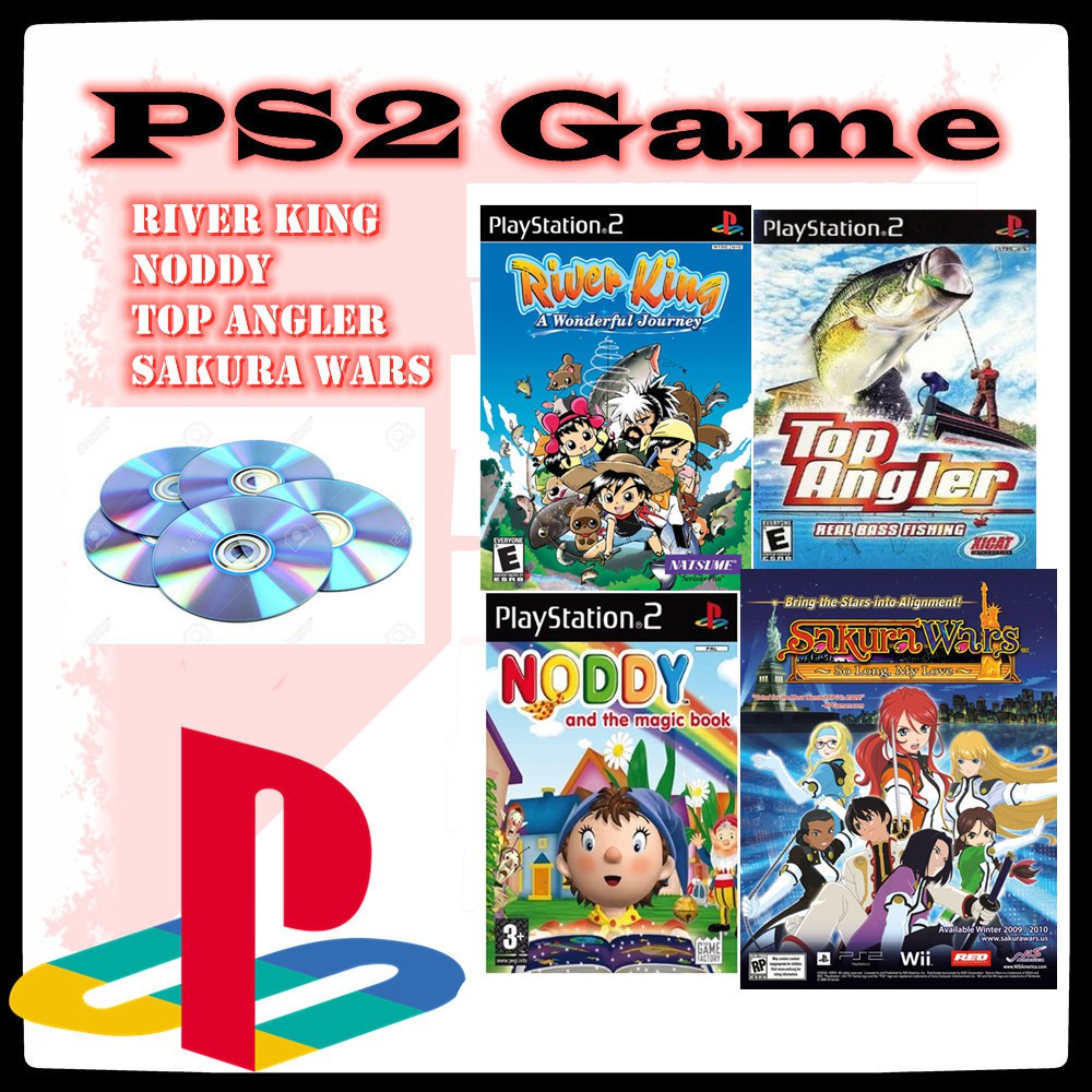 💥 Ps2 Game Harvest Fishing / Noddy and the Magic Book / Sakura Wars So ...