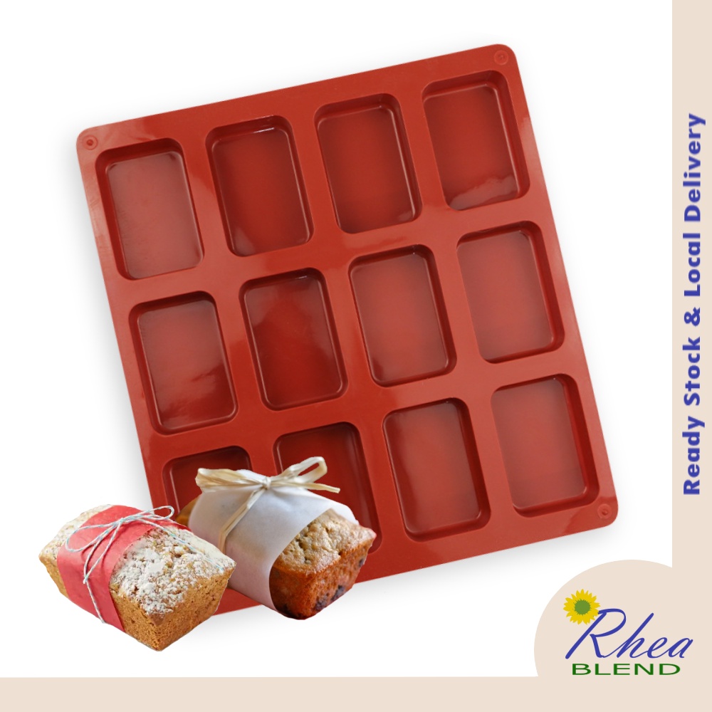 Rectangle Mini Loaf 12 Cavity 80g/85g Brownie Pan Bread Loaf Soap Bar ...