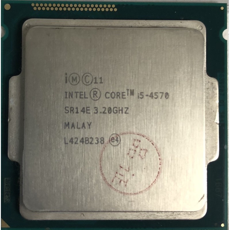 Intel Core i5 4570 LGA 1150 4th gen processor (used) | Shopee Malaysia