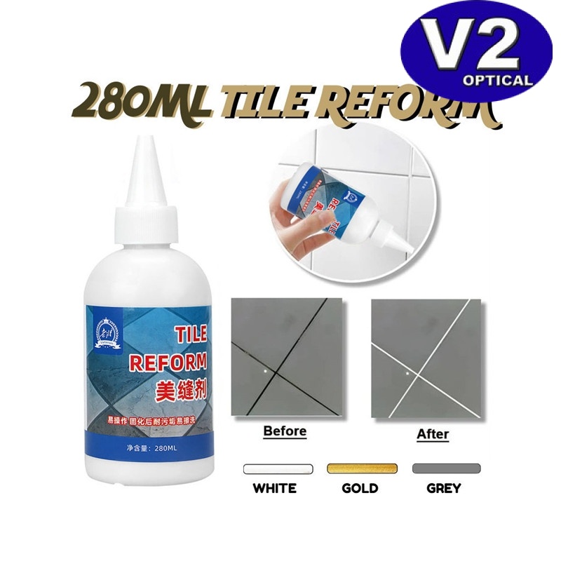 DIY 280ML Tile Reform Gap Grouting Fix Waterproof Anti-Fungus Refill ...