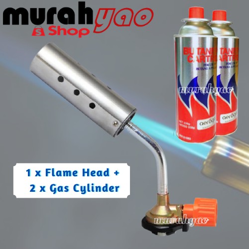 Multipurpose Portable Gas Torch Flame Gun Outdoor Camping Add on Two ...