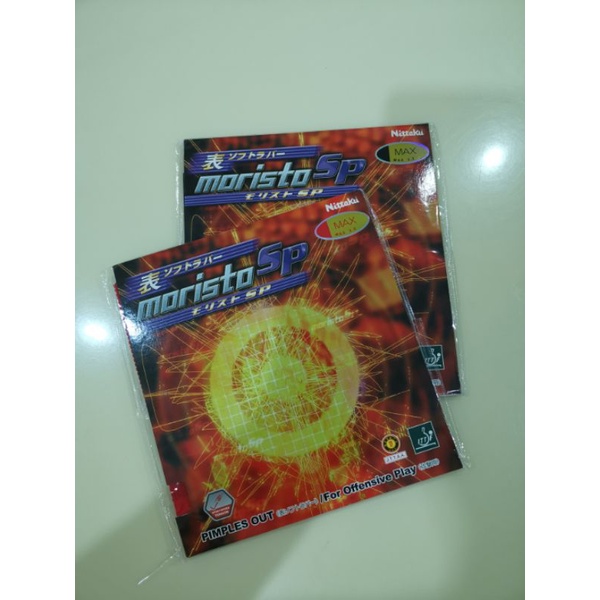Nittaku Moristo SP pimple out rubber original Germany red/black ...