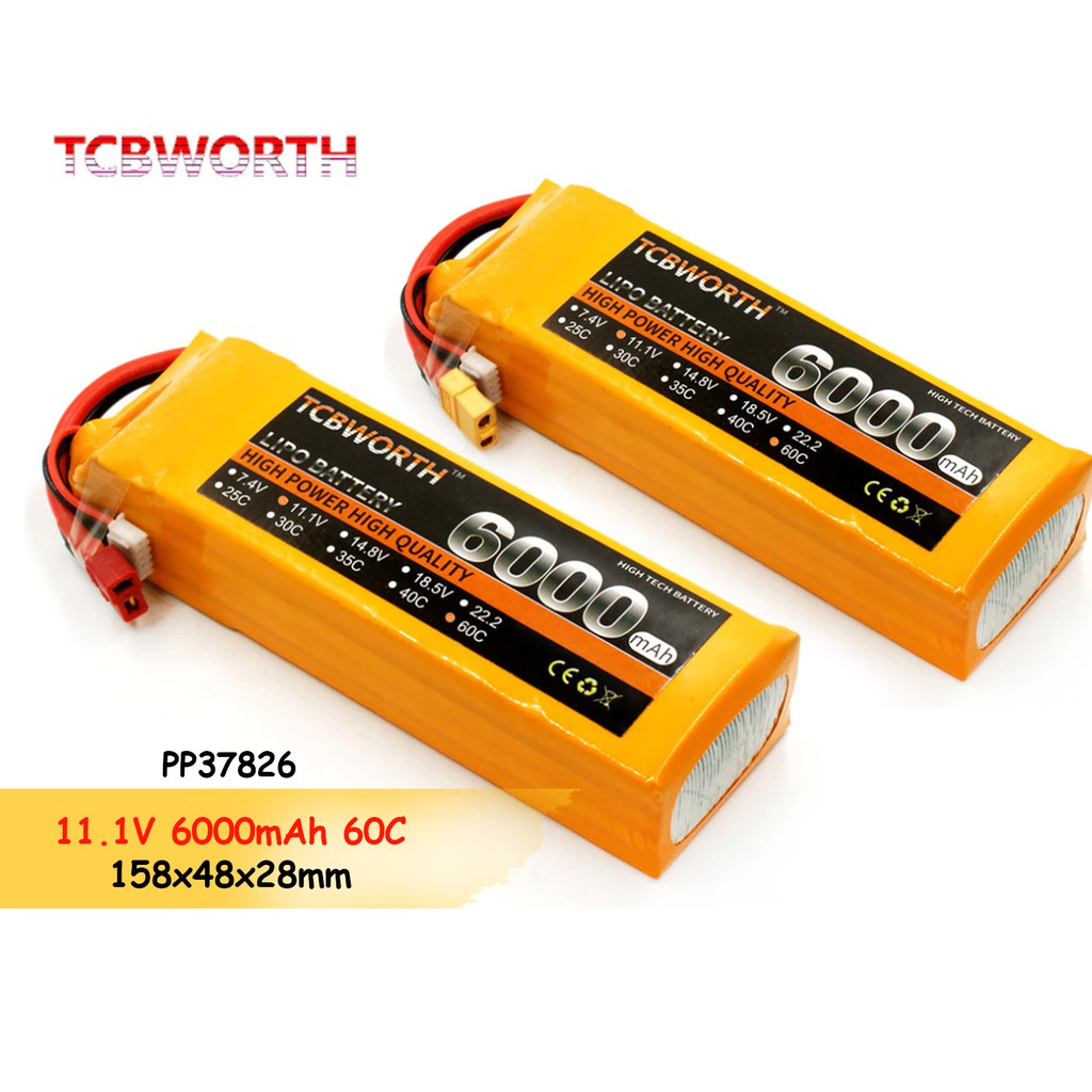 TCBWorth TCB Lipo Battery High Power Quality Tech 1500mAh-6000mAh RC 7 ...