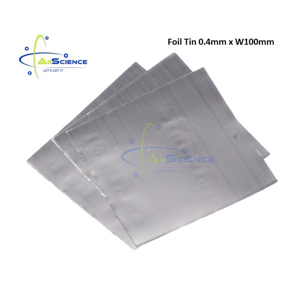 Foil Tin / Stanum 0.4mm x W100mm x L850mm ( 100g/pack ) | Shopee Malaysia