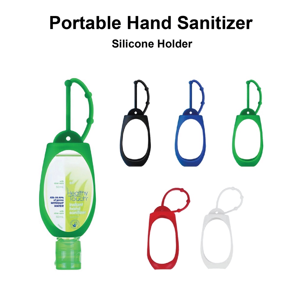 50ml Travel Portable Hand Sanitizer Silicone Case Bottle Antibacterial ...
