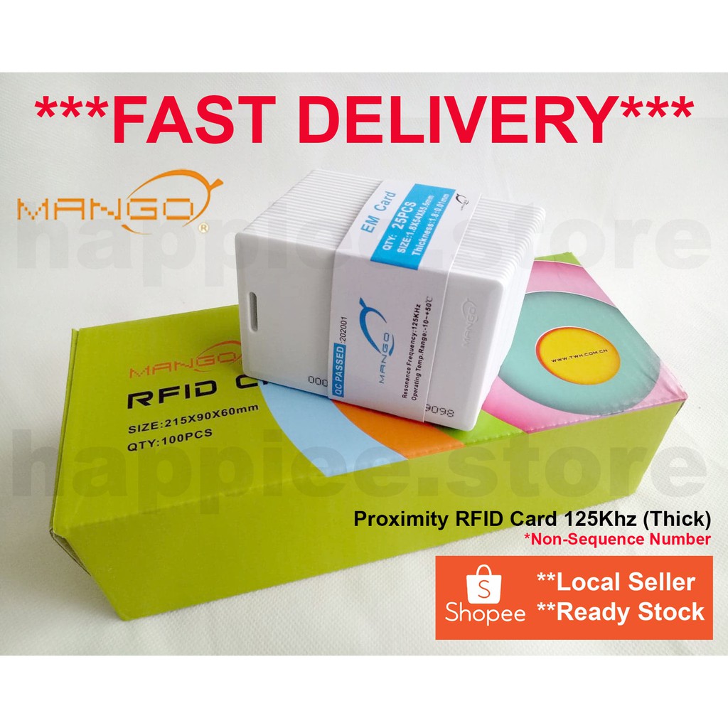 *READY STOCK* MANGO RFID PROXIMITY CARDS ***NON SEQUENCE NUMBER ...