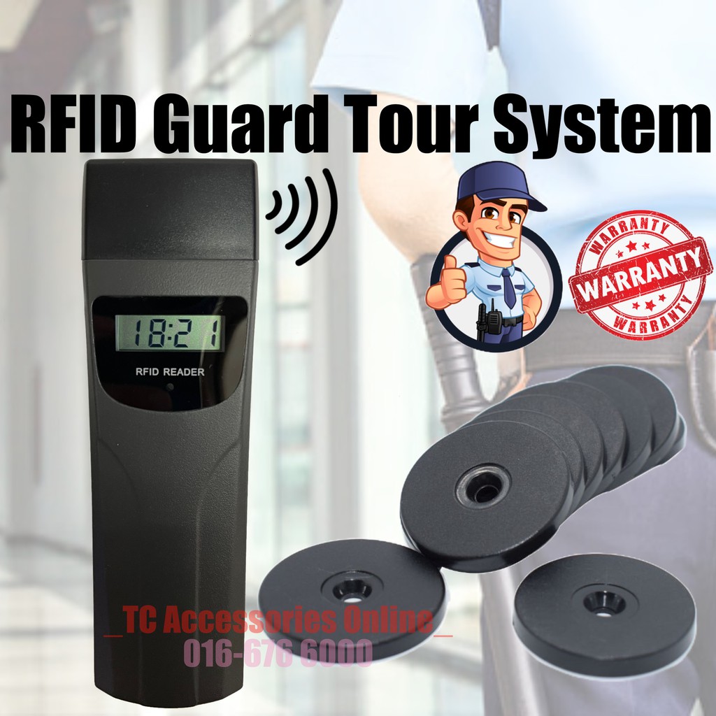 RFID Guard Tour System / Guard Clocking System FREE 20 PCS Checkpoint ...
