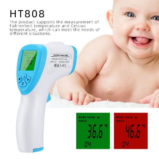 Forehead Thermometer Infrared Gun IR Laser / Pistol Termometer ...