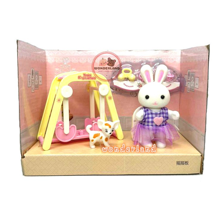Rabbit House Toys Rabbit Swing chair Toys Set non Konggi Rabbit Play ...