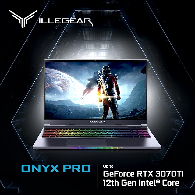 ILLEGEAR ONYX PRO ADL (15.6" WQHD, 165Hz, i9-12900H, RTX 3070Ti, 16GB ...