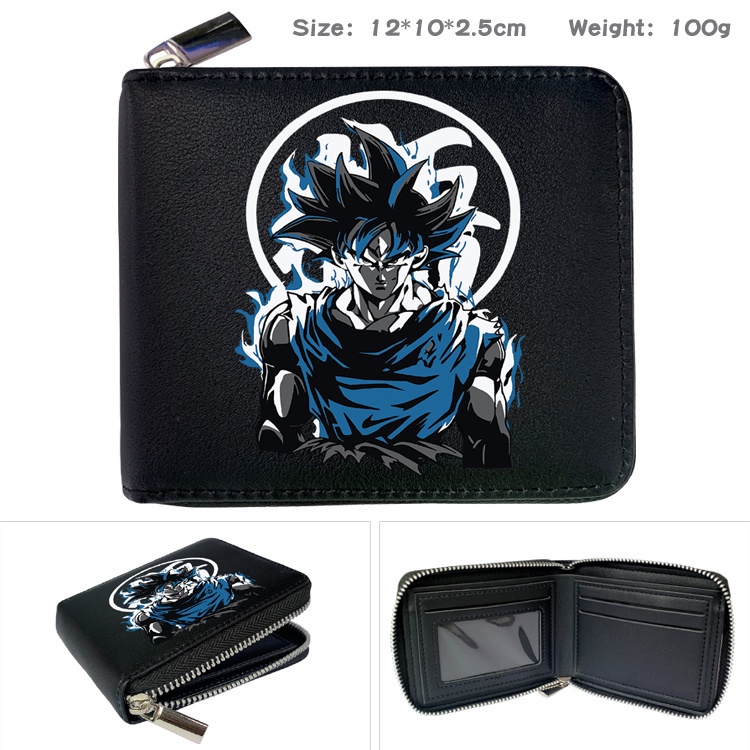 Dragon Ball Z Super Saiyan Goku Fashion Student Card Short Wallet Boy ...