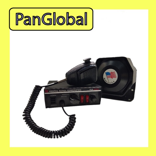 12V PA 300W Loud Car Warning Alarm Police Siren Horn Speaker PA with ...