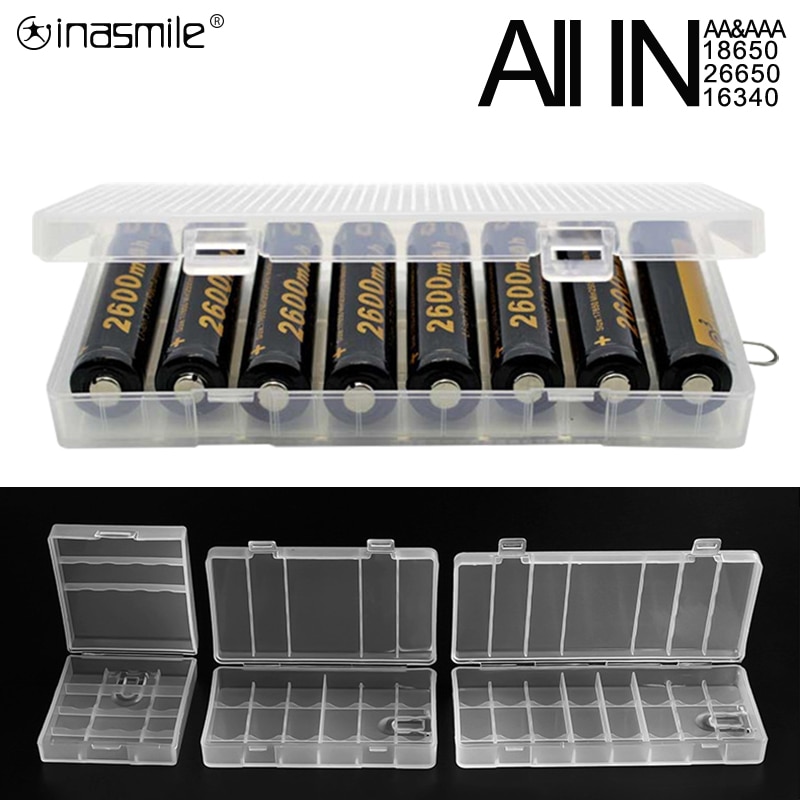 ALL IN Battery Case for 18650 26650 16340 Battery Holder Storage Box ...