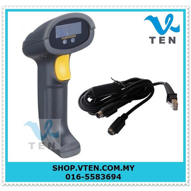 PS2 Keyboard Port Round Port Laser Barcode Scanner Gun Scanner 扫描枪 扫描器 ...