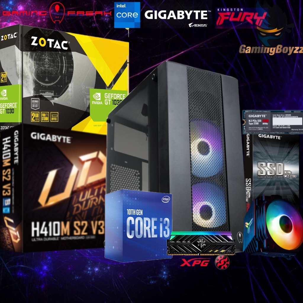 Budget Gaming PC Full Set Intel CORE i3 with Graphics Card Custom Build ...