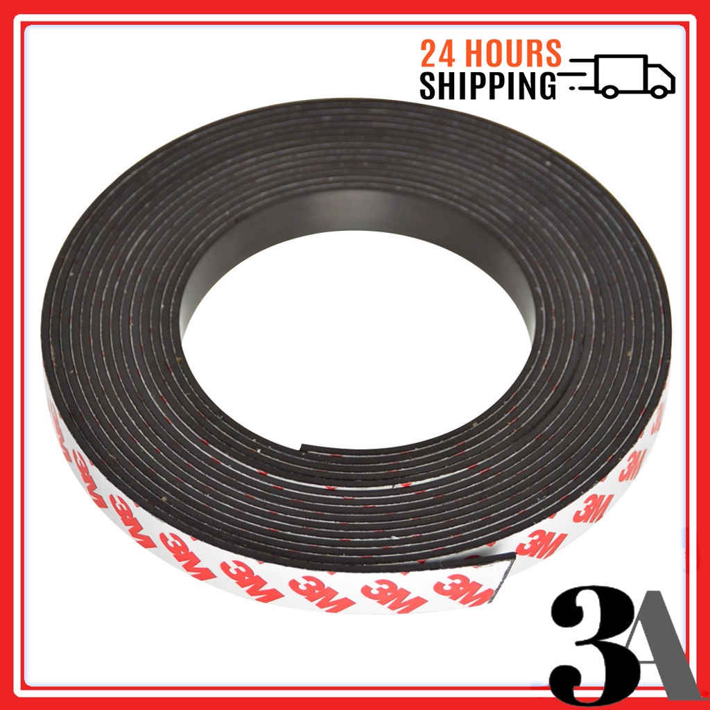 Magnetic Tape Thin Roll Flexible Self Adhesive Magnet Sticky Bar Strips ...