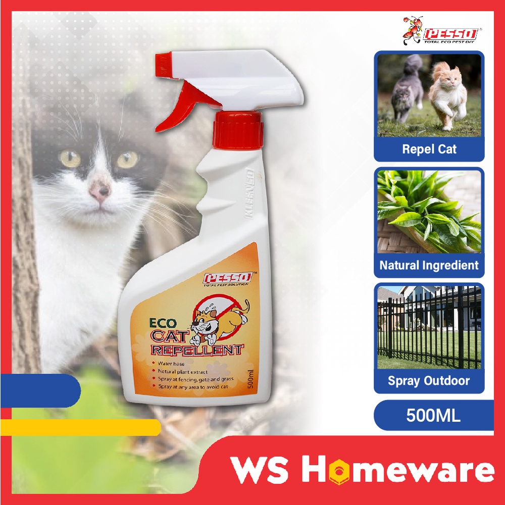 WS KLEENSO Pesso Eco Cat Repellent 500ML Penghalau Halau Kucing Natural ...