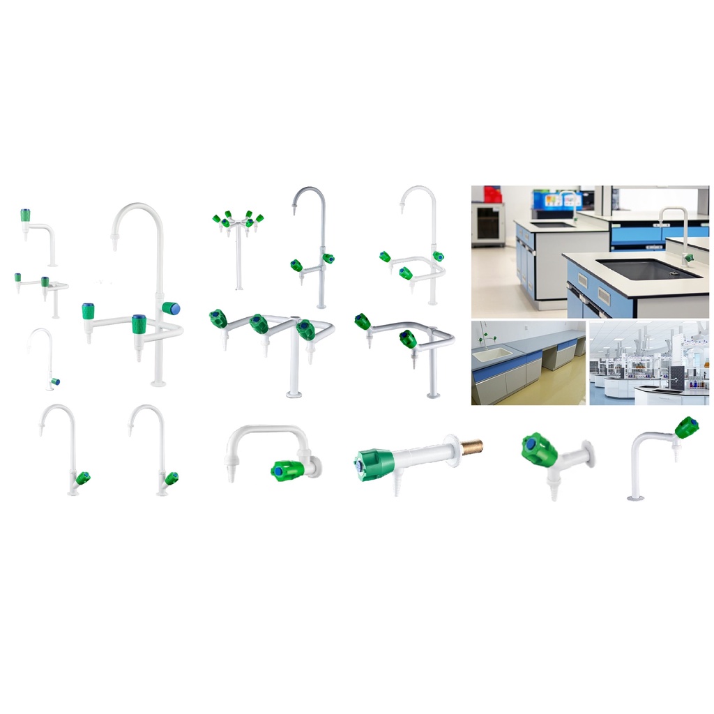 Laboratory Single Way Two Way Three Way Wall Mounted Swivel Outlet ...