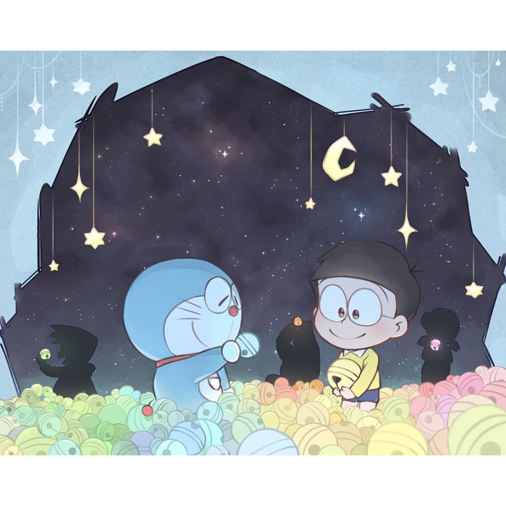 DROFE Doraemon Collection Paint By Numbers Wall Art On Canvas (40 x ...