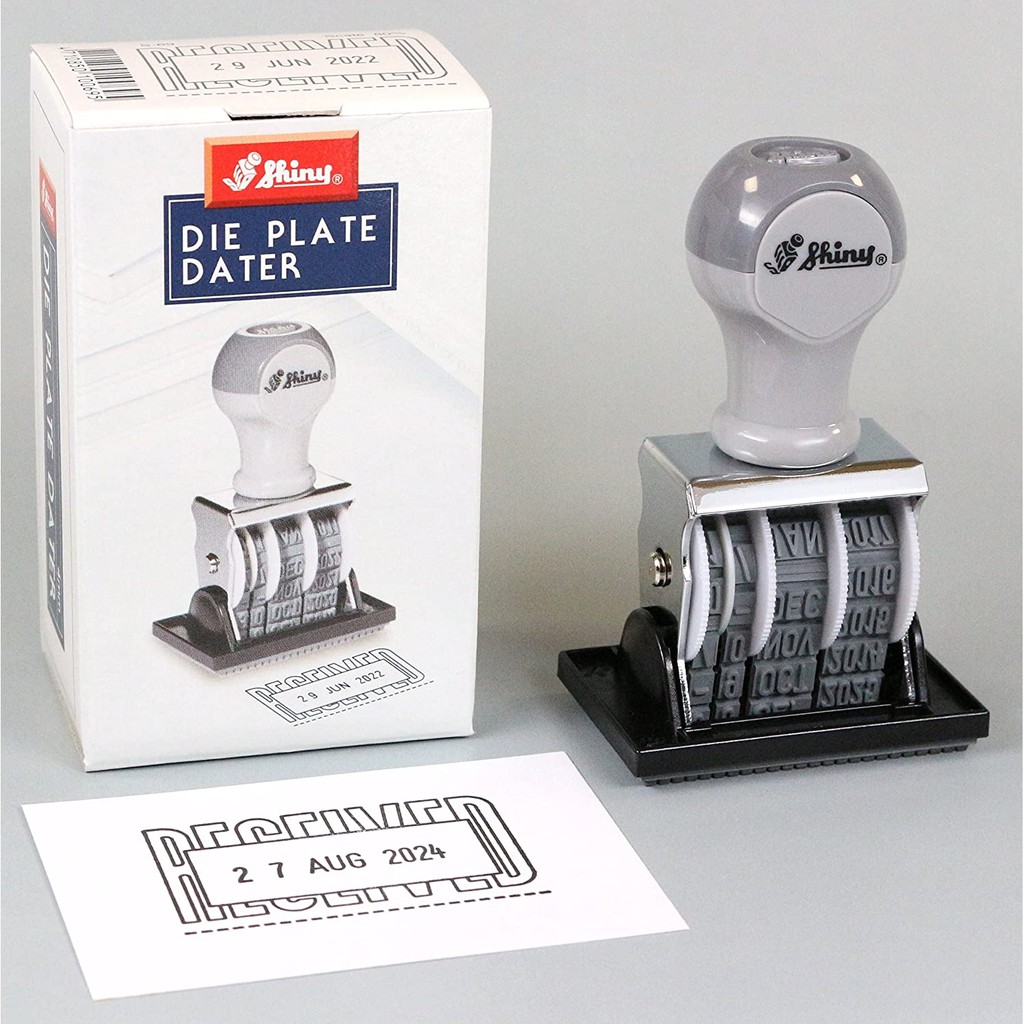 SHINY "RECEIVED" S-69 RUBBER STAMP WITH DATE COP GETAH RECEIVED (DIE ...