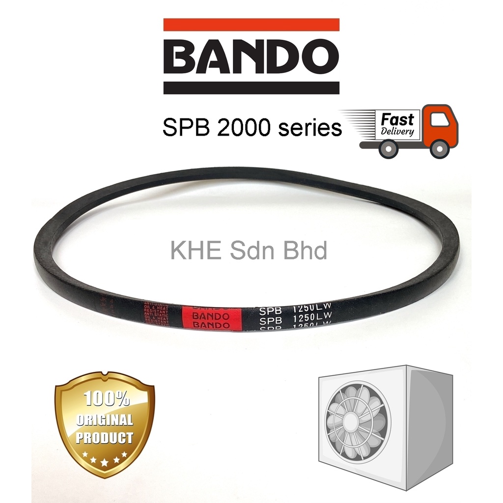 Bando Japan SPB 2000 2005 2010 2020 2025 2030 2032 2040 LW Belt AHU Aircon Mesin V Belt SPB2000 ...