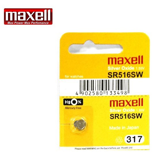 SR516SW (317) GENUINE Maxell Silver Oxide Battery 1.55V | Shopee Malaysia