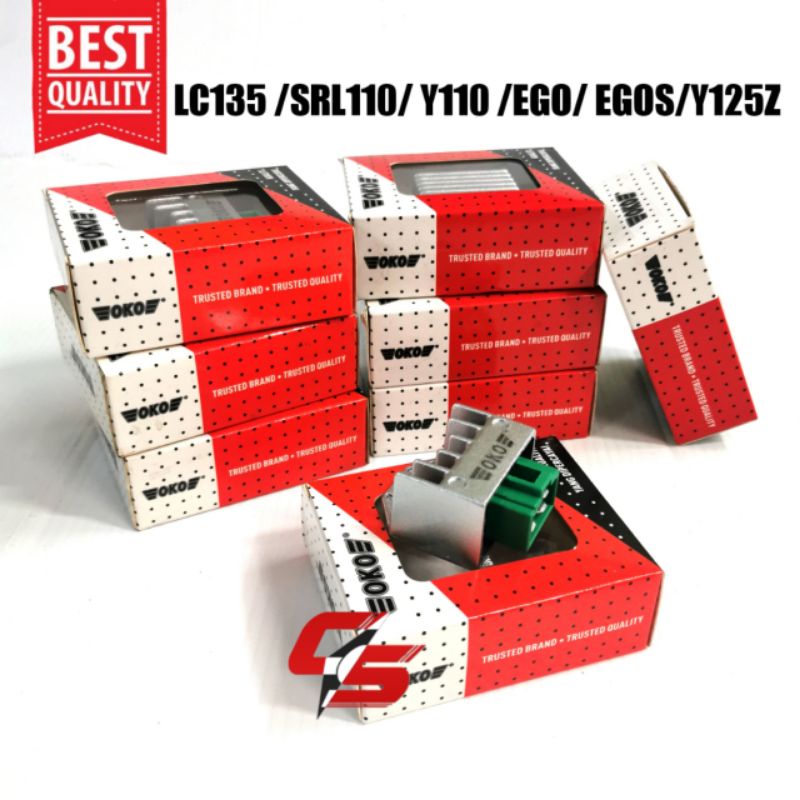 RECTIFIER KATAB REGULATOR OKO LC135 135LC V1 V2 V3 WAVE125X WAVE110 RXZ ...