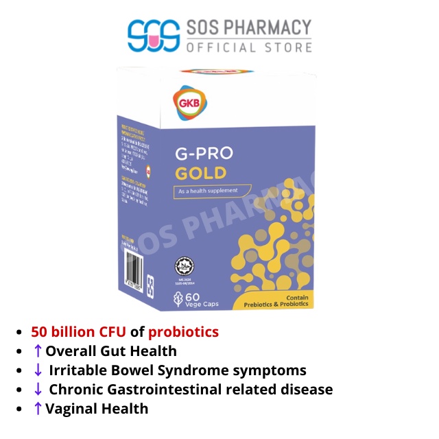 GKB G-Pro Gold - Gut Health Supplement (60S) | Shopee Malaysia